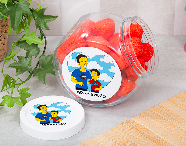 Personalised jar "Father Simpson" - Made In Gift