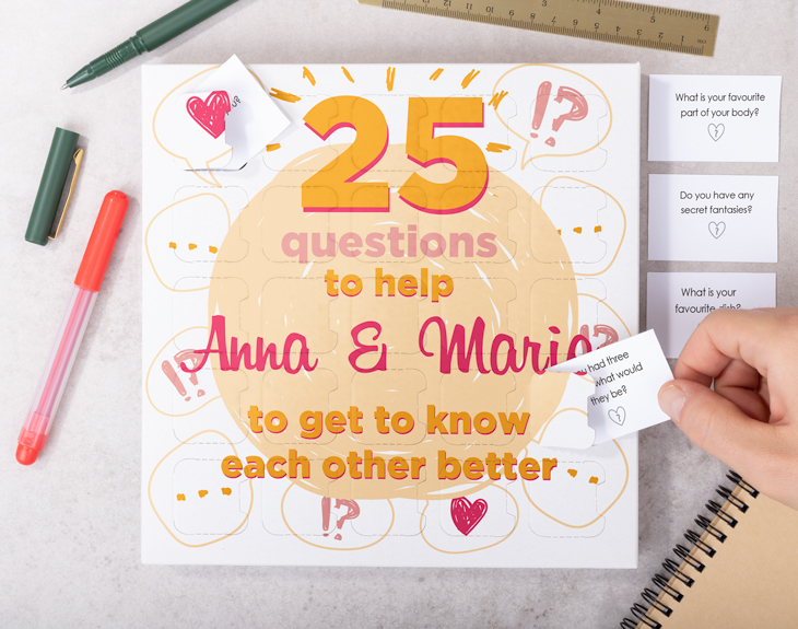 Box 25 questions to get to know each other better - Made In Gift