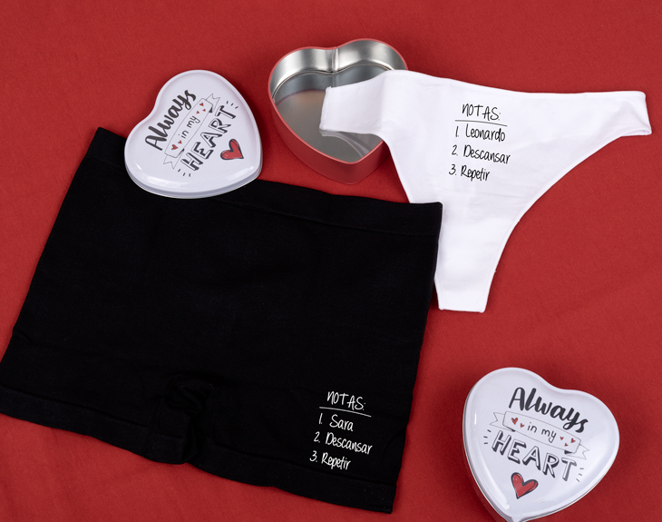 Pack de tangas personalizado "Notas"-MadeInGift