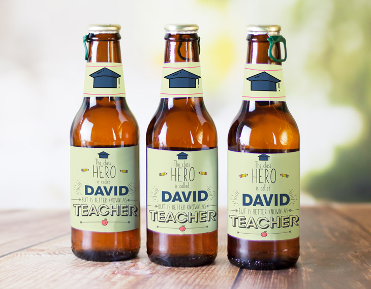 Pack of 6 beers "Class hero" - Made In Gift