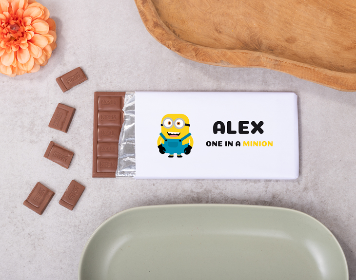 Tablete de chocolate "One in a Minion"-MadeInGift