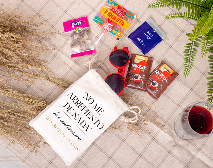 Kit para boda anti resaca "No me arrepiento" - Regalo Original