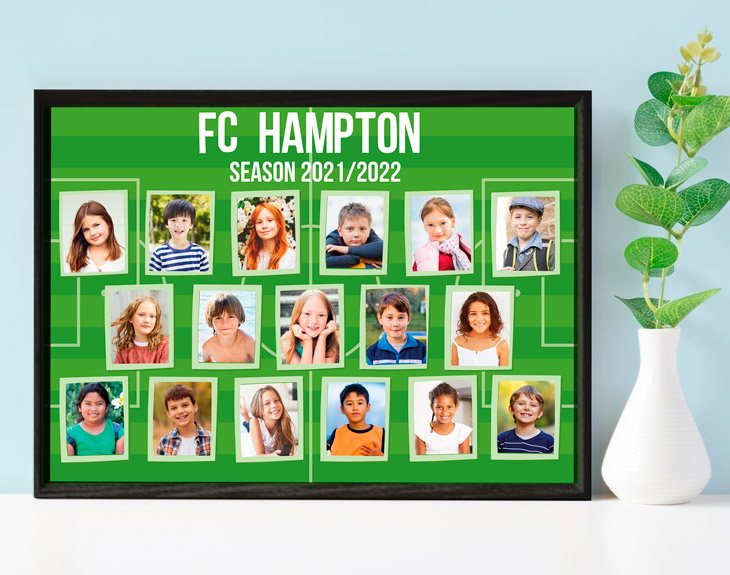 Personalised print "Football team" - Made In Gift