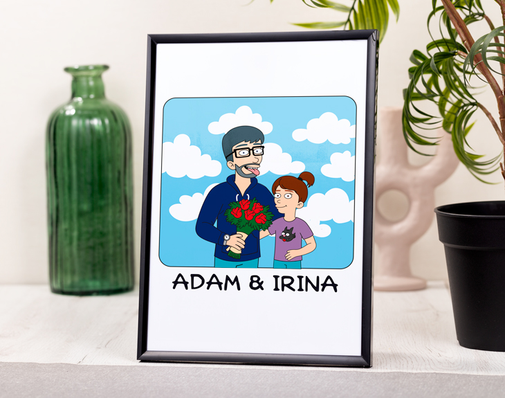 Personalised print "Simpson father" - Made In Gift