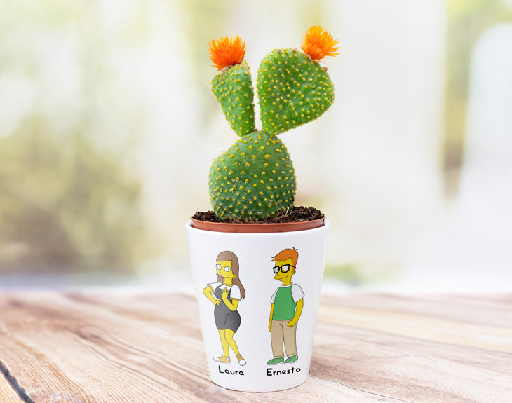 Customised flowerpot "Simpsons Family" - Made in Gift