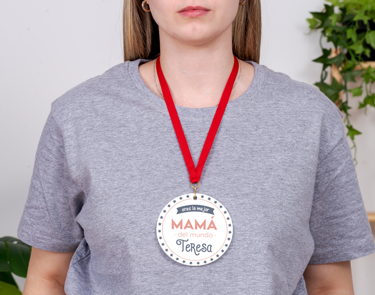 Medalla circular "Las estrellas de mamá" - Regalo Original