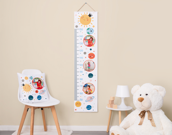 Medidor de altura infantil "Sistema Solar" - MadeInGift